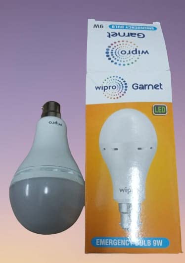 Buy Wipro® Prime 9W Inverter LED Emergency Light Bulb B22, 1 Year ...