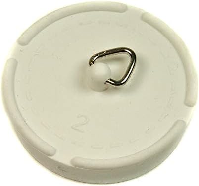 Sink Bath Plug Rubber White 50mm - 2" - 2 Inches by Thunderfix : Amazon ...