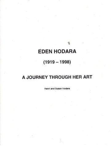 Eden Hodara (1919-1998) A Journey Through Her Art: Henri and Susan ...