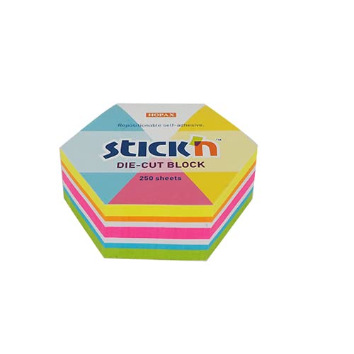 STICK'N Brand DIE Cut Sticky Blocks 21827, Hexagon : Amazon.in: Office ...