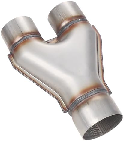 Amazon.com: Upower Exhaust Y pipe 3" Inlet 2.5" Outlet Weld-on Dual ...