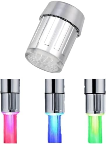 1 Pack 3-Color Temperature Sensitive Gradient LED Water Faucet Light ...