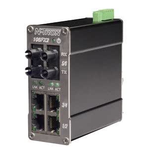 Amazon.com: Red Lion Controls/N-Tron 106FXE2-SC-15 6 Port Industrial Ethernet Switch, 4 x 10 ...