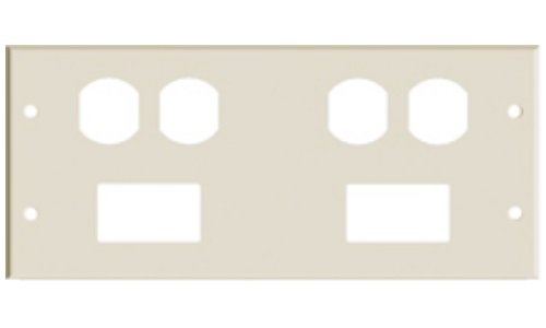 Hubbell Wiring Systems HBL47472BBSSGY Steel Metal Raceway Two Duplex ...