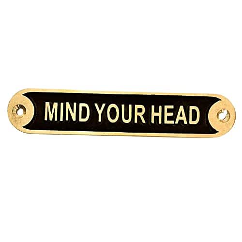 Amazon.com: Mind Your Head Plaques Door Sign Wall Sign Vintage Antique ...