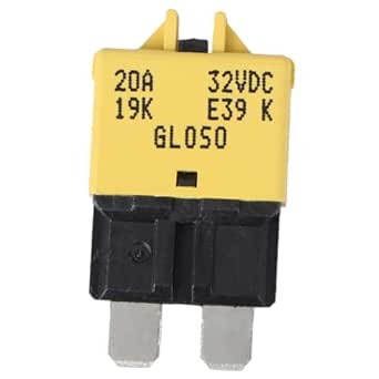 Amazon.com: PACKOVE 20 Amp Ressettable Fuse 20 Amp Mini Breaker Fuse ...