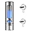 Metwin Wall Mounted Liquid Soap Dispenser with Adhesive Hooks – 400ml ...