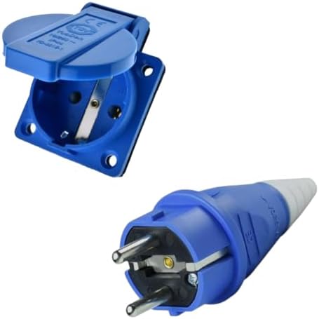 LEYDEN® 2P+E, 16A, 220VAC, Industrial Panel Socket With Plug IP44 ...