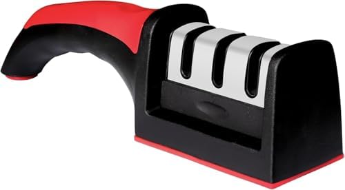 Deer & Oak Knife Sharpener - 3 Stage Manual Sharpener for Sharpening ...