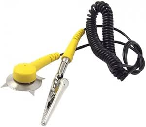NOSHOCK ESD Anti-Static 12ft (3.6m) Coiled Cable, Wrist Strap & Ground ...