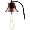 Amazon.com: Hanging Bell Dinner Bell Outdoor Bell Bracket Mount Wall ...