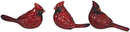 Amazon.com: Cardinal Figurines Red Cardinal Bird Statue Figures for ...