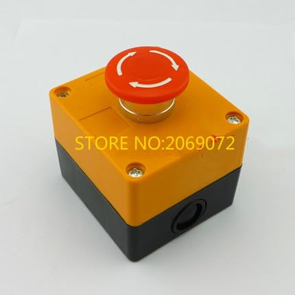 22mm 600V 10A Emergency Stop Push Button Switch No+Nc Waterproof Twist ...