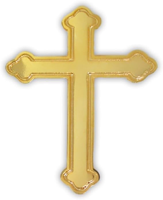 Amazon.com: Zeyune 50 Sets Cross Pins Gifts Gold Cross Pins Bulk Cross ...