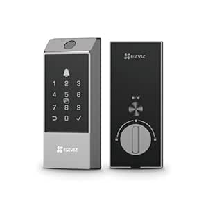 EZVIZ DL04 Pro Smart Deadbolt Lock|2.4 GHz Wi-Fi|Fingerprint Unlocking ...