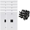 Amazon.com: VCE 1 Port Keystone Wall Plate UL Listed (10 Pack), Single ...
