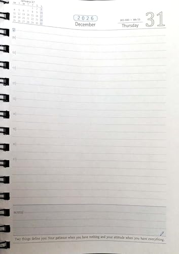 2026 calendar year diary with wiro spiral binding for Professional ...