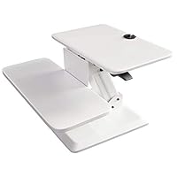 Rife Height Adjustable Standing Desk Gas Spring Monitor Riser, Tabletop ...