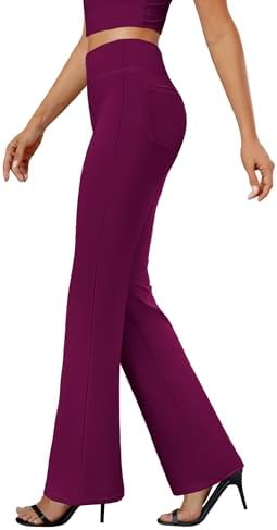 DLOODA Womens Bootcut Dress Pants Business Casual Work Pants with ...