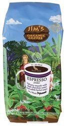 Amazon.com : JIMS ORGANIC COFFEE COFFEE ESPRESSO JIMBO, 12 OZ : Grocery ...