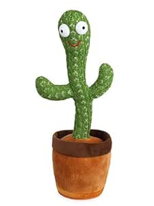 Electronic Dancing Cactus Toy with Lighting,Singing Cactus Recording ...