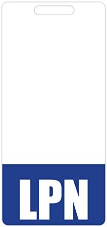Amazon.com : LPN Badge Buddy (Blue) - Vertical Heavy Duty Badge Tags ...