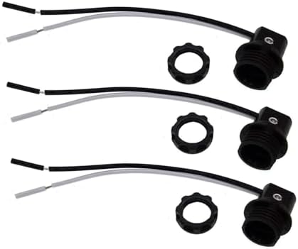 E12 Candelabra Socket,TWDRTDD Black 3-Pack Candelabra Base Lamp Holder ...