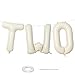 Amazon.com: 40 Inch Beige Two Balloons Letter, Cream White Sand Two ...