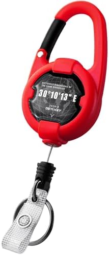 Amazon.com : Retractable Keychain, Heavy Duty Carabiner Badge Holder ...