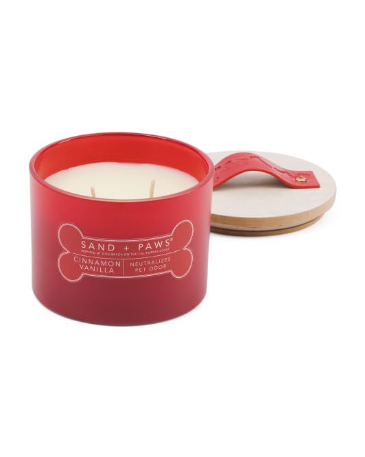Amazon.com: Sand and Paws Scented Candle - Cinnamon Vanilla ...