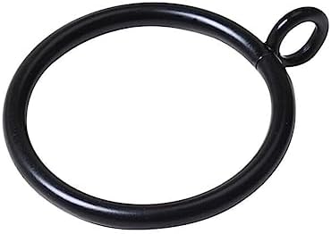 Amazon.com: 10 PCS Black Curtain Rings, Curtain Rings with Eyelet Apply ...