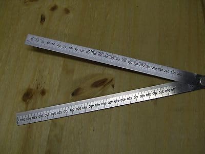 RABONE CHESTERMAN NO. 53R FOLDING STEEL RULE - 600MM : Amazon.in: Home ...