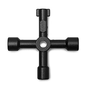 4 Way Utility Key 1 (Piece), Round end and Fixed Square : Amazon.in ...