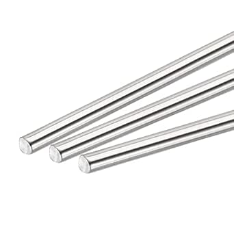 MECCANIXITY 304 Stainless Steel Round Rods Bar,3.5mm Diameter 300mm Length for Various Shaft DIY ...