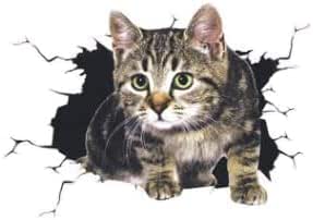 Amazon.com: Cat Decals for Cars, Car Sticker 3D Simulation Cute Cat ...