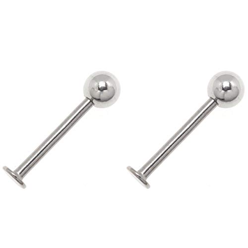 [N2 stone] ラブレットスタッド |5mmボール/フラットバック| サージカルステンレス ボディピアス 14G | (軸長 約14mm x 2個セット)の評判・口コミ｜キテミヨ ...