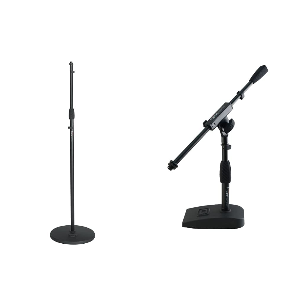 Amazon.com: Gator Frameworks Microphone Stands Bundle with Weighted ...