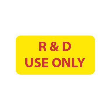 R&D USE ONLY warning labels 1" x 2" / 25.4mm x 50.8mm : Amazon.in ...