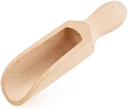 Amazon.com: 1 Pcs Wooden Spoons, 5.5 In Natural Beech Wood Bath Salt ...