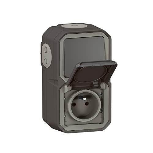 Legrand – Waterproof socket and toggle switch, pre-wired, Plexo for ...