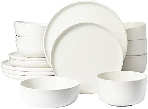 Amazon.com | Gibson Elite James Street Stoneware Matte Reactive Double ...