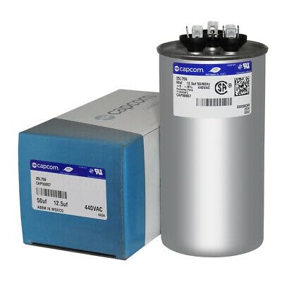 Trane Parts CPT0657 50/12.5MFD 440V Rnd Run Cap.: Amazon.com ...