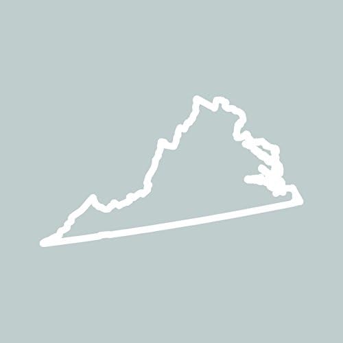 Amazon.com: fagraphix Virginia Outline Sticker Self Adhesive Vinyl ...