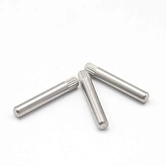 Ochoos 5pcs M3- M4 Socket Tail locating pins dowels Knurled Cylindrical ...