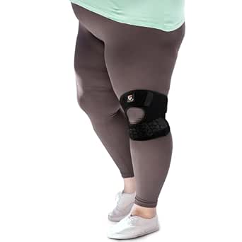 HUEGLO Plus Size Knee Brace for Women and Men Knee Pain Relief ...