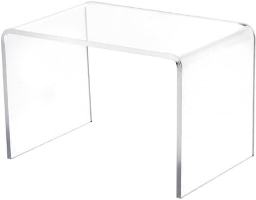 Amazon.com: Plymor Clear Acrylic Rectangular 4-Leg Display Riser, 8" H ...