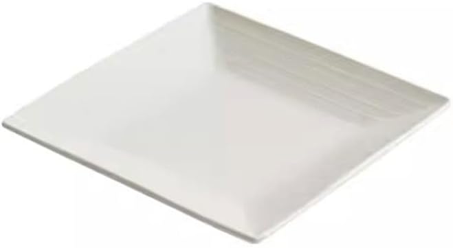 Amazon.com | FEELIN Modern Large Dinner Plates White Porcelain Square ...