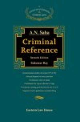 Buy A.N. Saha's Criminal Reference Book Online at Low Prices in India ...