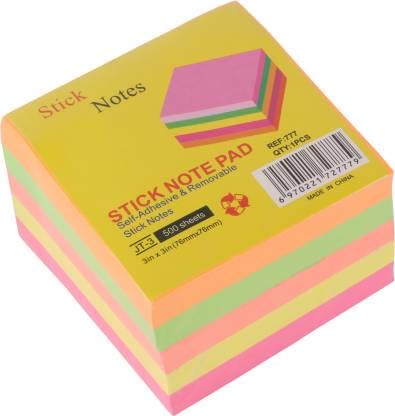 HARDBRIXX®_Art 5 Compartments Paper Stick Notes (Multicolor) : Amazon ...