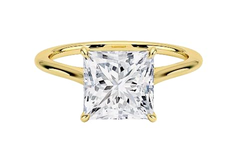 Buy Cuonna Gems Gallery 1 Pure 0.5 Carat Moissanite Diamond Ring ...